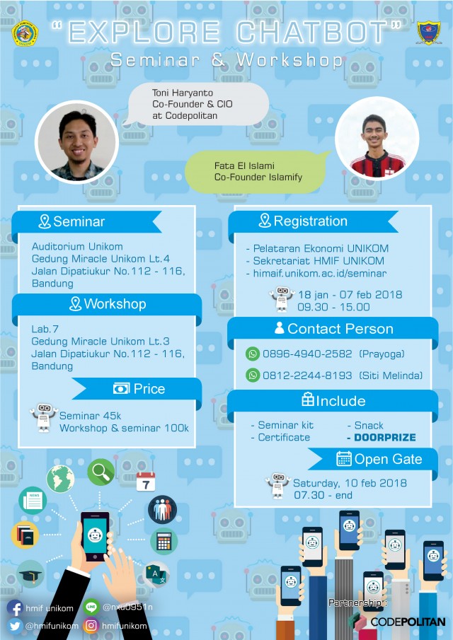 Seminar dan Workshop: Explore ChatBot - CODEPOLITAN
